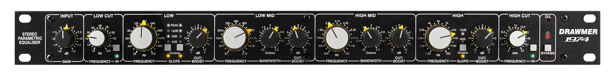1974 Stereo Parametric Equaliser — Drawmer Electronics