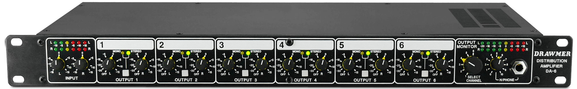 DA6 Balanced Distribution Amplifier — Drawmer Electronics